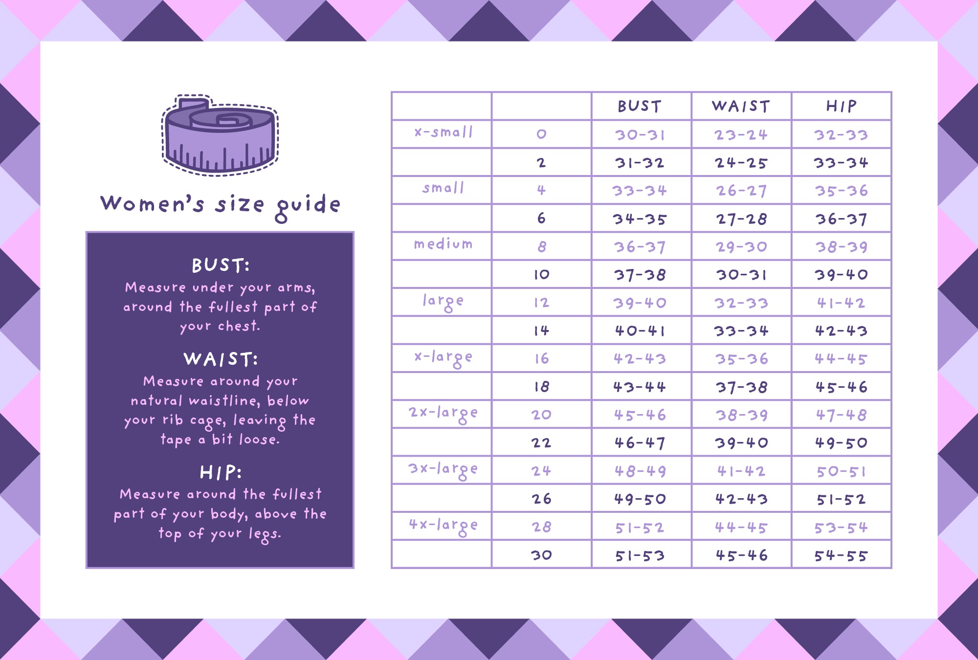 Kitty Badhands - Size Guide